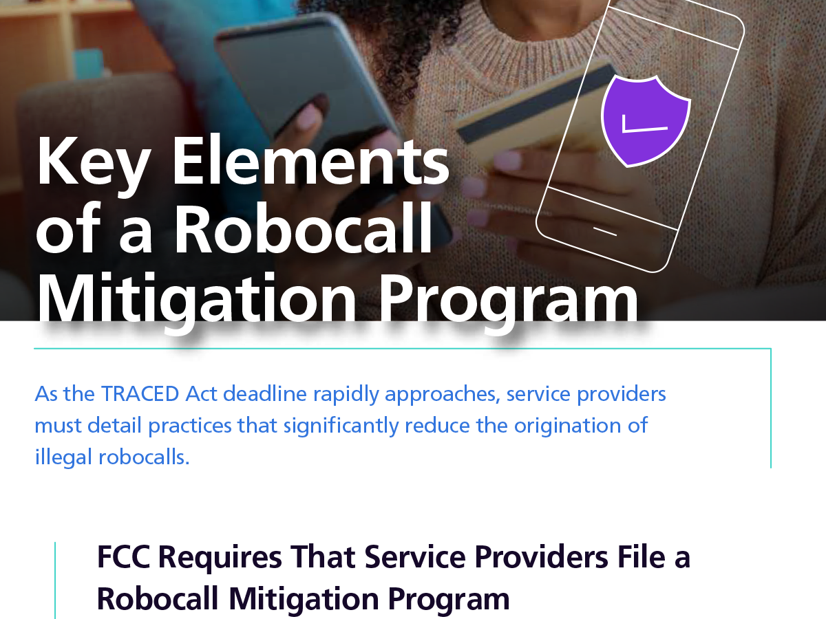 Key Elements of a Robocall Mitigation Program, Infographic | TNS