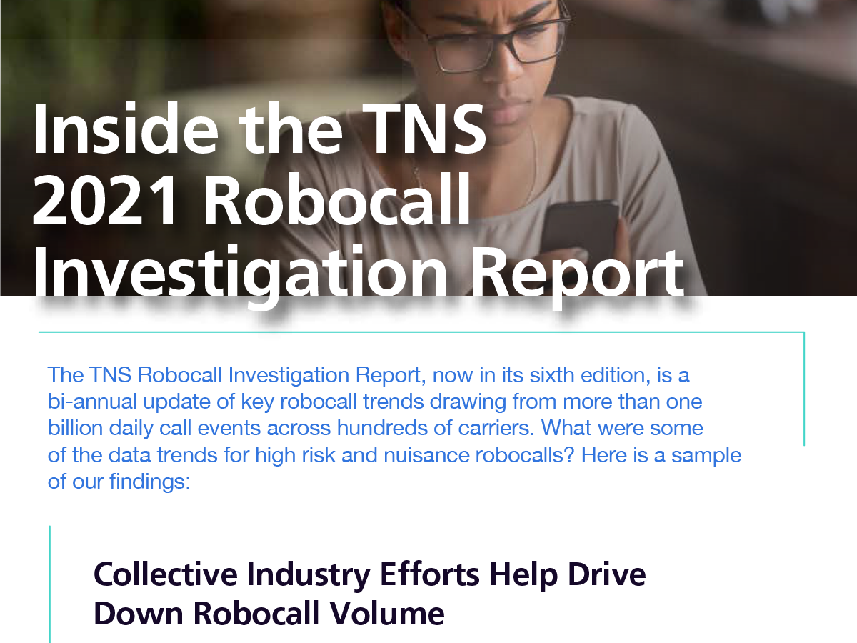 Inside the TNS 2021 Robocall Investigation Report, Infographic | TNS