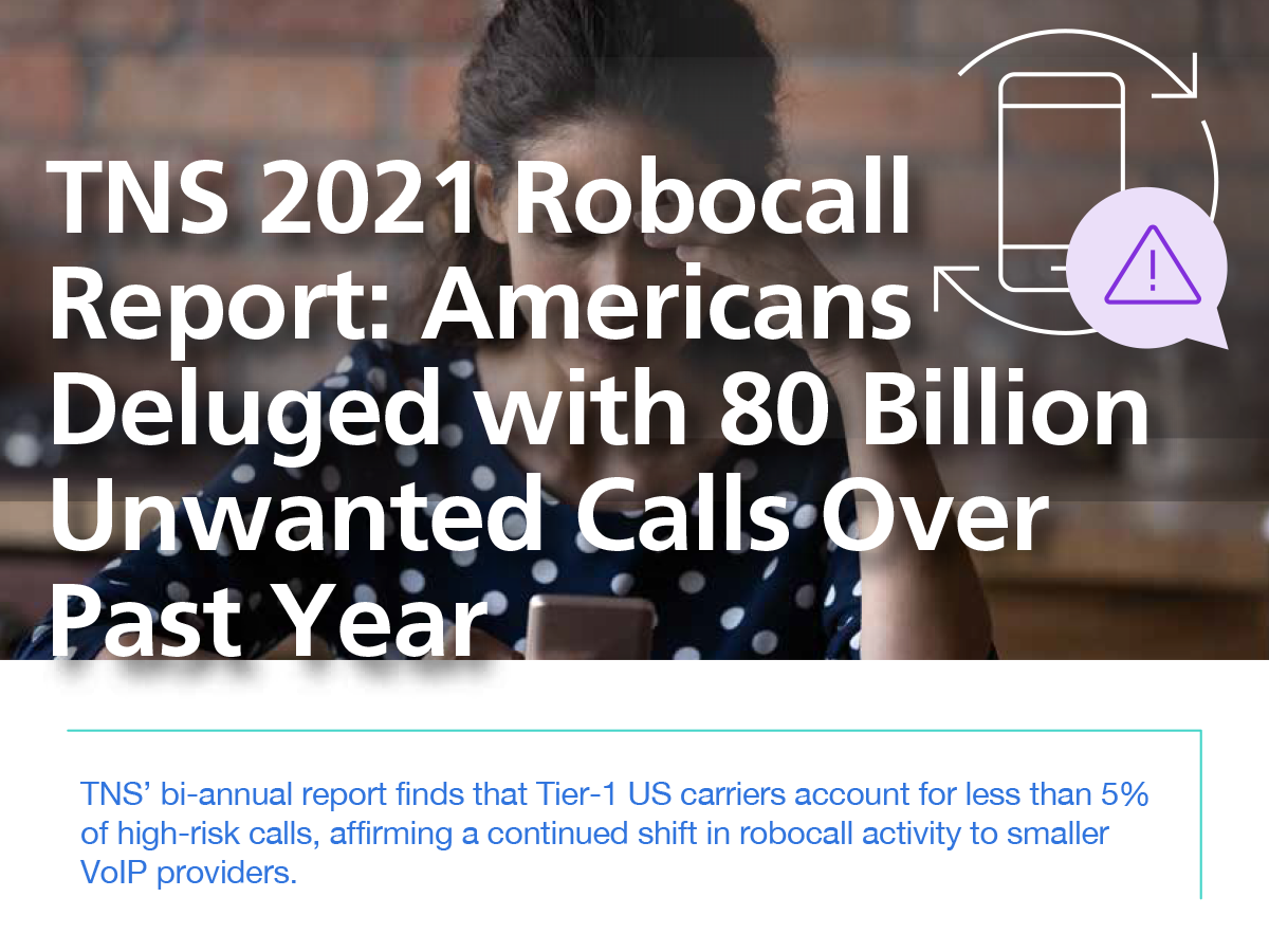 TNS 2021 Robocall Report: Americans Deluged with 80 Billion Unwanted ...