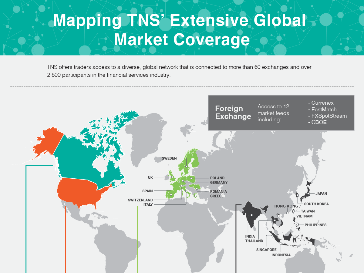 Mapping TNS’ Extensive Global Market Coverage, Infographic | TNS