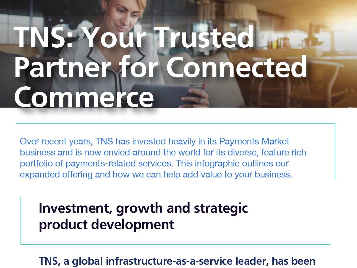 TNS: Your Trusted Partner for Connected Commerce, Infographic | TNS