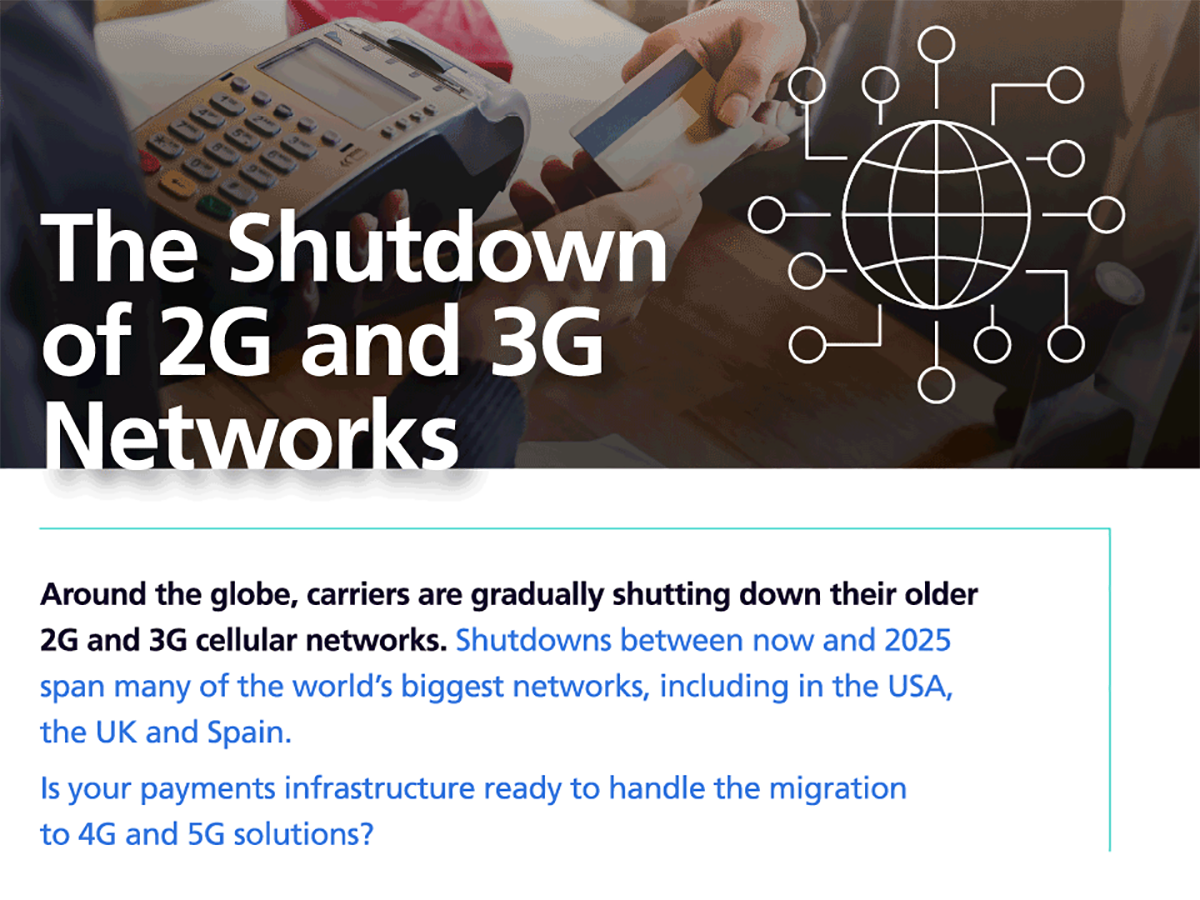 The Shutdown of 2G and 3G Networks for the Payments Market, Infographic ...